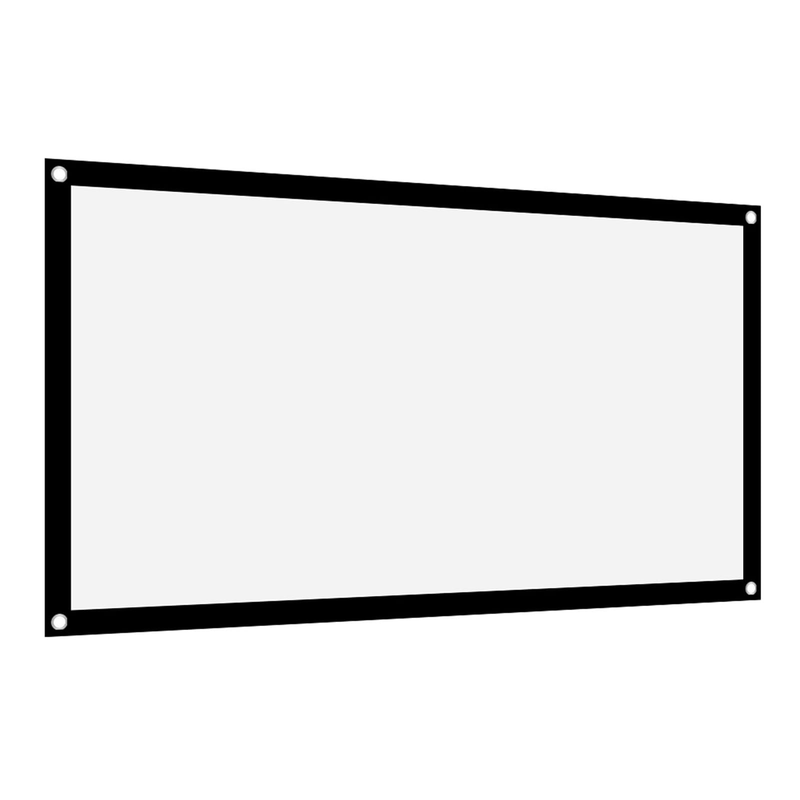 Amazon.com: 16:9 Projection Screen, Non Crease White Projector Screen ...