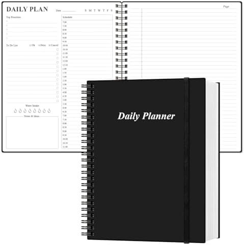 Amazon.com : Daily Planner Undated - A4 To Do List Notebook Hourly ...