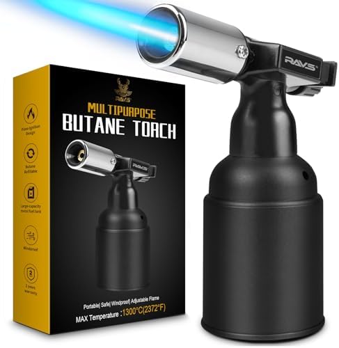 Amazon.com: ravs Butane Torch, kitchen torch lighter for creme brulee ...