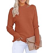 KIRUNDO Women's 2024 Fall Winter Sweaters Halter Neck Off Shoulder Long ...