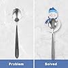 Amazon.com: Whaline 4Pcs Winter Coffee Spoon Rest Cute Snowman Ceramic ...