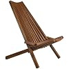 Amazon.com: Melino Wooden Folding Chair for Outdoor - Low Profile ...