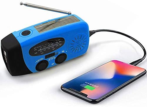 Amazon.com: Emergency Hand Crank Radio with LED Flashlight for ...