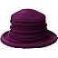 Scala Collezione Women's Boiled 100% Wool Cloche Hat, Black, One Size ...