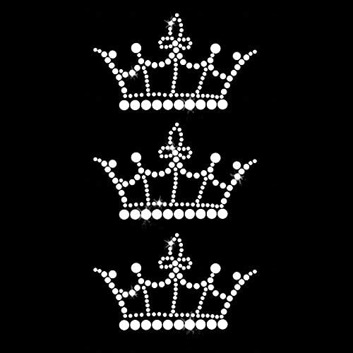 Amazon.com: FINGERINSPIRE 5pcs Crown Pattern Iron on Crystal Rhinestone ...