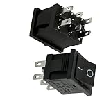 ・ブランド:Aexit・製造元:Aexit・モデル:modle・製造元/メーカー部品番号:f190412ae000747・製品名：ロッカースイッチ、ポール：DPDT、端子：6ピン（オン - オン）・定格電圧：AC 250V 6A（抵抗負荷の...