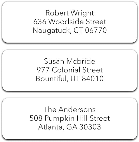 Amazon.com : Return Address Labels - 500 Personalized Labels on Sheets ...