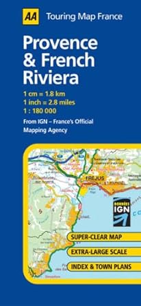 Provence and French Riviera (AA Road Map France): 9780749544188: Amazon ...