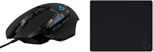 Amazon.com: Logitech G502 Hero Wired Gaming Mouse + G440 Hard Gaming ...