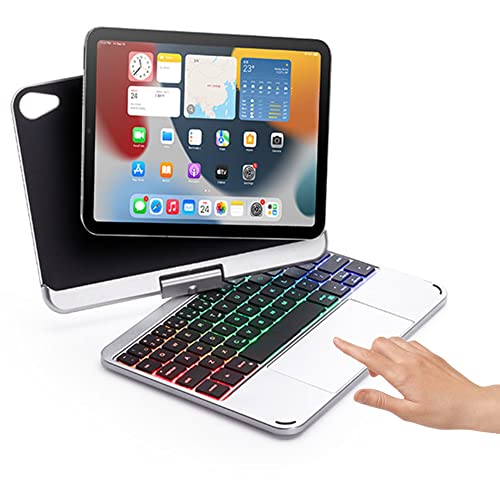 SOUYOYIHI Magnetic 360 Rotating iPad Mini 6th Generation Keyboard Case ...