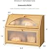 Amazon.com: STDDRE Bread Box for Kitchen Countertop Double Layer Bread ...