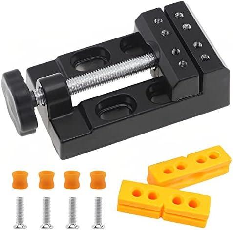 Omninmo Mini Bench Vice Clamp Mini Flat Clamp Table Jaw Drill Press ...