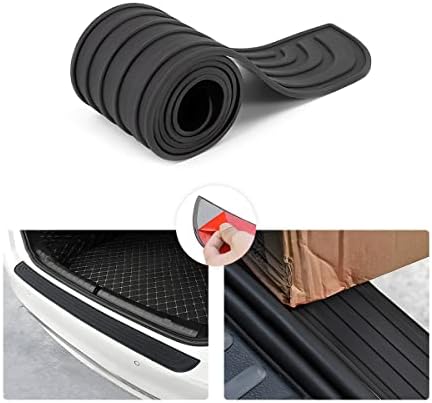 Amazon.com: Car Rear Bumper Protector Guard - Anti-Scratch Rubber Cover ...