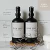 Amazon.com: Black Glass Soap Dispenser Set with Non-Slip Bamboo Tray ...