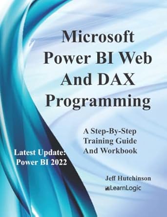 Amazon.com: Microsoft Power BI Web And DAX Programming: 9798787960402 ...