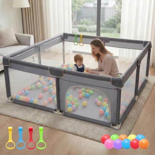 Amazon.com : Orian Baby Playpen 50x50 Large Play Yard for Babies and ...