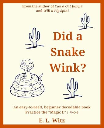 Did a Snake Wink?: An easy-to-read, beginner "Magic E" decodable book ...