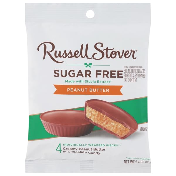 Amazon.com : RUSSELL STOVER Sugar Free Milk Chocolate Peanut Butter ...