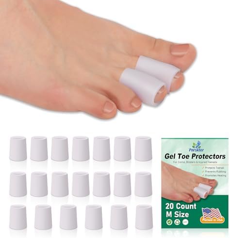 Amazon.com: Pnrskter Gel Toe Protectors Caps - Open Toe Sleeves(20pcs ...