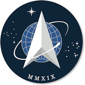 Amazon.com - Round Official US Space Force MMXIX Logo Sticker (Big dept ...