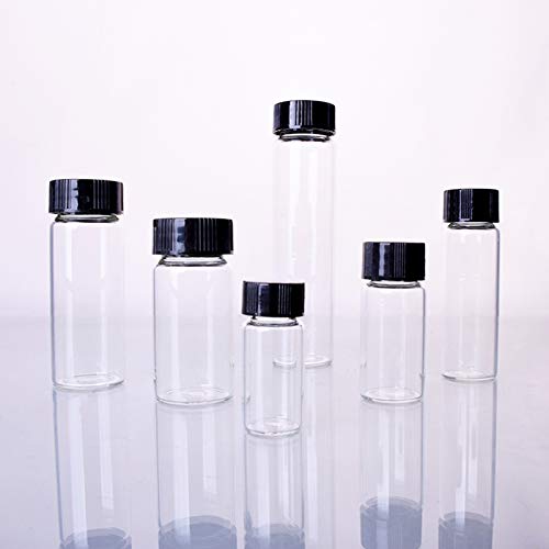 10pack 10ml Clear Small Liquid Sample Vial with Screw Caps, Leak-Proof ...