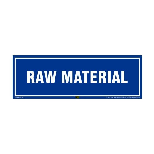 Mr. Safe - Raw Material Sign Hard Plastic Lamination 12 Inch X 4 Inch ...