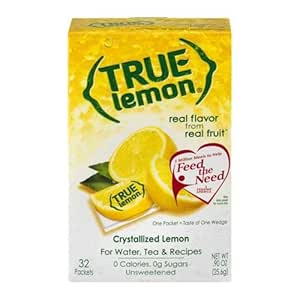 Amazon.com: SUPREME BOX True Lemon Crystallized Lemon - Pack of 4 (128 Packets in total)