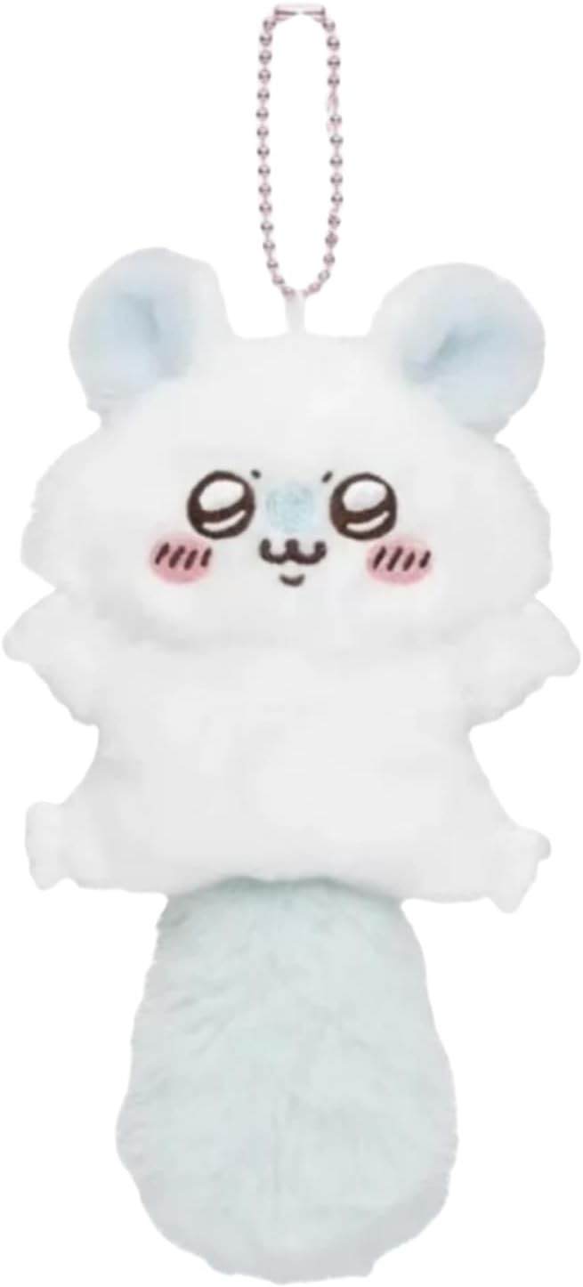 Amazon.com: Plazhen Momonga Plush Keychain Fluffy Chiikawa Bag Pendant ...
