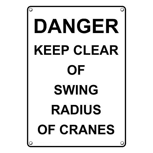 Amazon.com: Weatherproof Plastic Vertical Danger Keep Clear of Swing ...