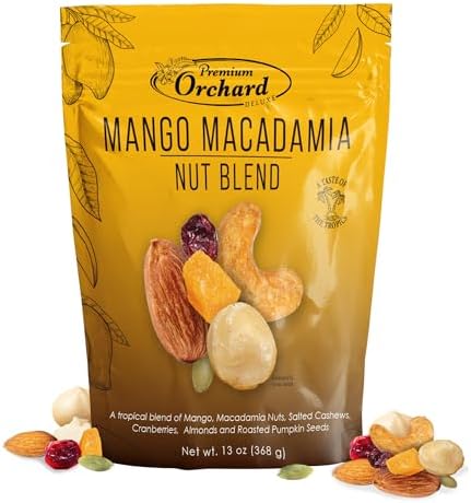 Amazon.com: Premium Orchard Deluxe Mango Mania | Macadamia Nut Blend ...