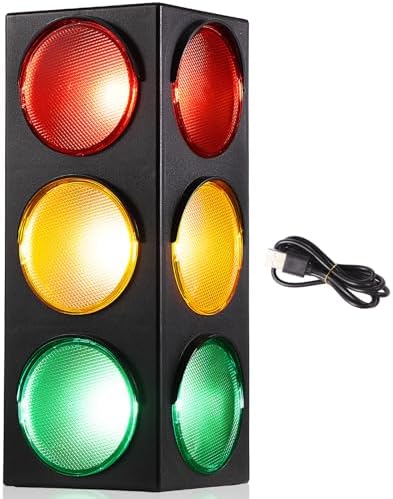 Amazon.com: Rhode Island Novelty Eltrali 8 Inch Traffic Light Table ...