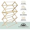 Extra Large Wooden Clothes Drying Rack (Made in The USA) Heavy Duty 100 ...