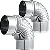 Amazon.com: Hicarer 4 Inch 90 Degree Galvanized Dryer Elbow Vent Tube ...