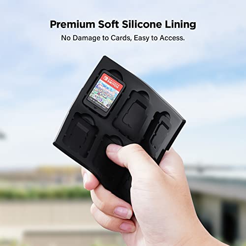 JINGDU Game Card Case for Nintendo Switch,Portable & Thin Hard Shell ...