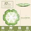 Amazon.com | 1 Pcs Green Ceramic Salad Plate, 10.5 Inch Porcelain ...