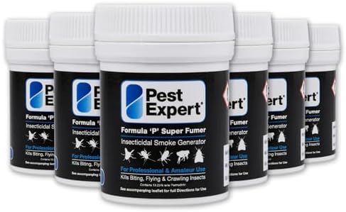 Pest Expert Formula ‘P’ Super Fumer Bed Bug Killer Smoke Bomb 6 x 11g ...