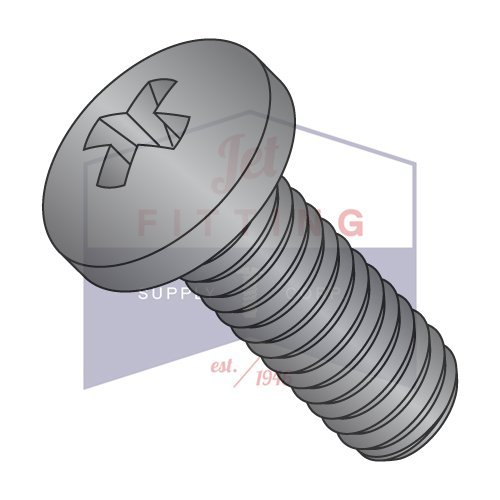 M6-1.0 x 12 mm Machine Screws/Phillips/Pan Head / 18-8 Stainless Steel ...