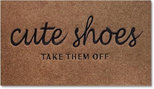 Amazon.com: 16x24 Inch Doormat - Funny Bathroom Home Decor - Cute Shoes ...