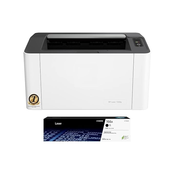 H P .1008A Wired Monochrome Laser Printers,Single Function,Print,Hi-Speed USB 2.0,Up to 21 Ppm ...