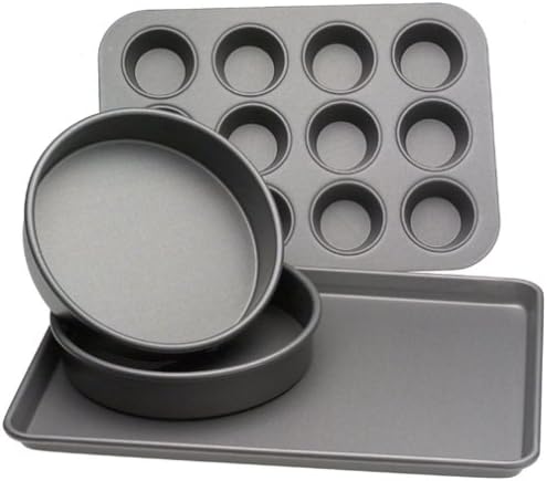 Amazon.com: Chicago Metallic 4-Piece Professional Bakeware Set: Home ...