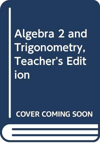 Algebra 2 and Trigonometry, Teacher's Edition: Amazon.co.uk ...
