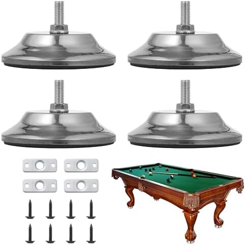 Amazon.com: Billiard Table Feet,4 PCS Billiard/Pool Table Leg Levelers ...