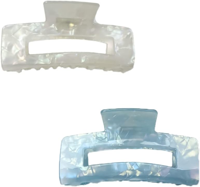 Amazon.com : Rectangle Hair Claw Clips for Women - Non-slip Thick Hair ...