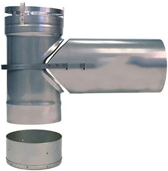 Amazon.com: Chimney Stainless Steel Chimney Tee Connector, 10 Inch ...