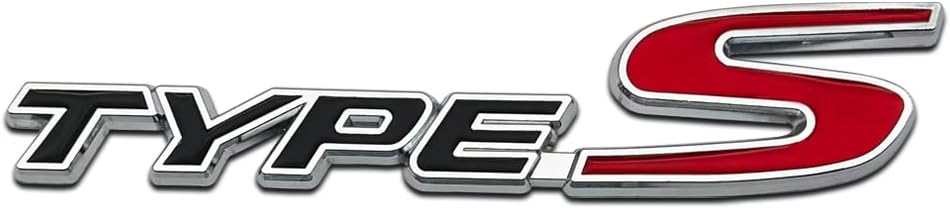 Amazon.com: uwwwing Chrome 3D Metal Type-S Emblem Rear Lid Trunk Sport ...