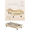 Amazon.com: Wooden Underbed Storage Drawers with Casters, Set of 2 ...