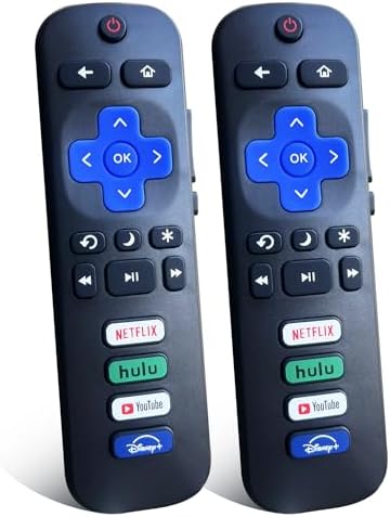 [2 Pack] Replacement Remote for TCL Roku TV, Compatible with Hisense ...