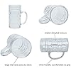 Amazon.com | Plastic Beer Mugs With Handles, 8oz Dimpled Plastic Beer ...