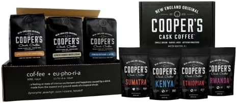 Amazon.com : Gourmet Coffee Sampler Gift Box Set - Ground Coffee - 4 ...