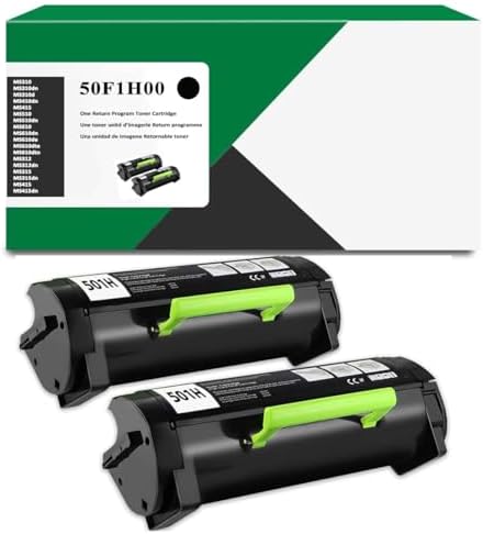 Amazon.com: 50F1H00 501H Toner Cartridge 2 Black Compatible Replacement ...